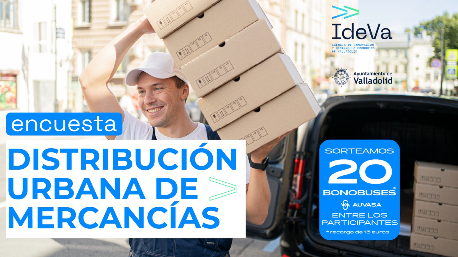 ¡Participa en esta encuesta sobre reparto de mercancías en Valladolid y gana un bonobús! | IdeVa